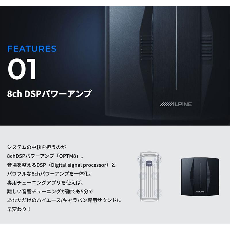 OPTM8-CV ALPINE アルパイン OPTMサウンドシステム 日産 26系キャラバン専用 5cmルーフスピーカー/ドアウーファー/8ch DSPアンプ : alpine-optm8cv ...