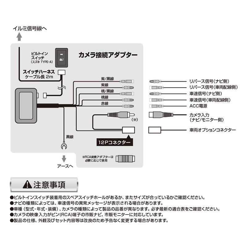 Data System RCA084K-A データシステム DataSystem 全方位モニターカメラ接続アダプター 純正コネクタ→RCA出力変換 ビュー切替ビルトインタイプ : アンドライブ ...
