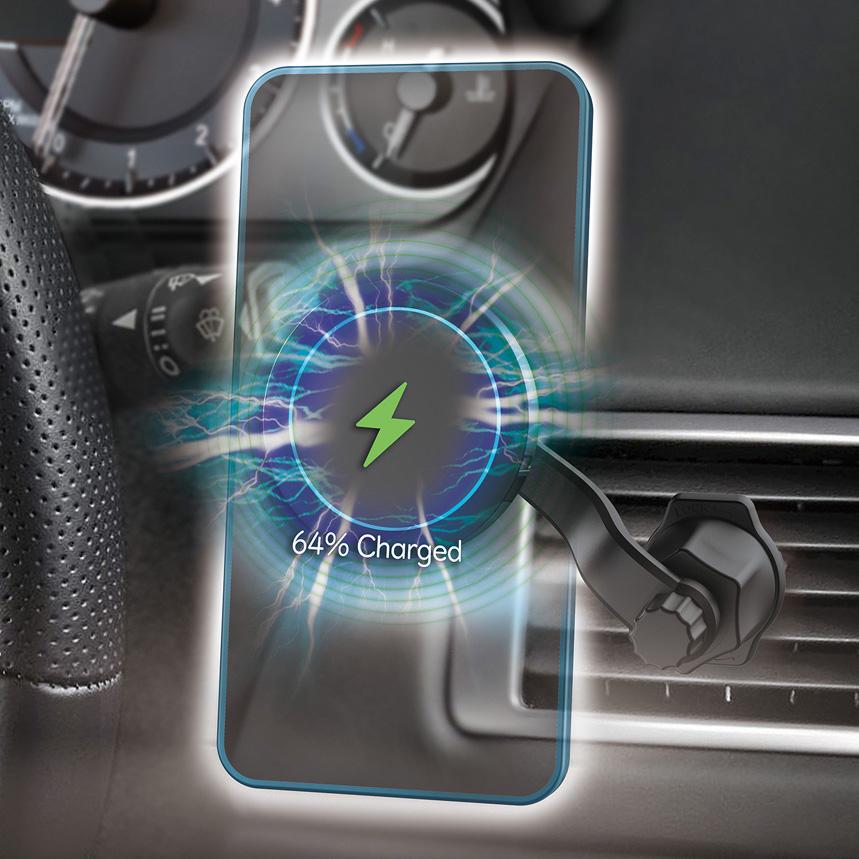 星光産業 EC-252 EXEA エクセア マグネットワイヤレス充電ホルダー スマートフォンホルダー エアコン送風口取付 重さ300gまで 最大出力15W : アンドライブ - 通販 ...