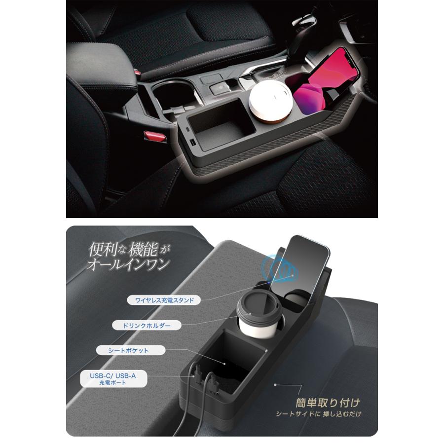 Kashimura（カシムラ） KW40 ワイヤレス充電 オーガナイザー 最大出力15W 急速充電対応 充電スタンド 自動識別IC搭載 マイナスアース車 : アンドライブ - 通販 ...