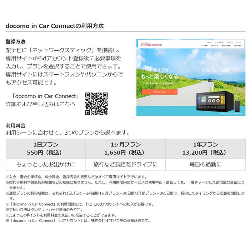 楽ナビ ND-DC5 pioneer パイオニア carrozzeria カロッツェリア ネットワークスティック 楽ナビ専用 通信期間3年付 USBケーブル同梱 車内Wi-Fiスポット Wi ...