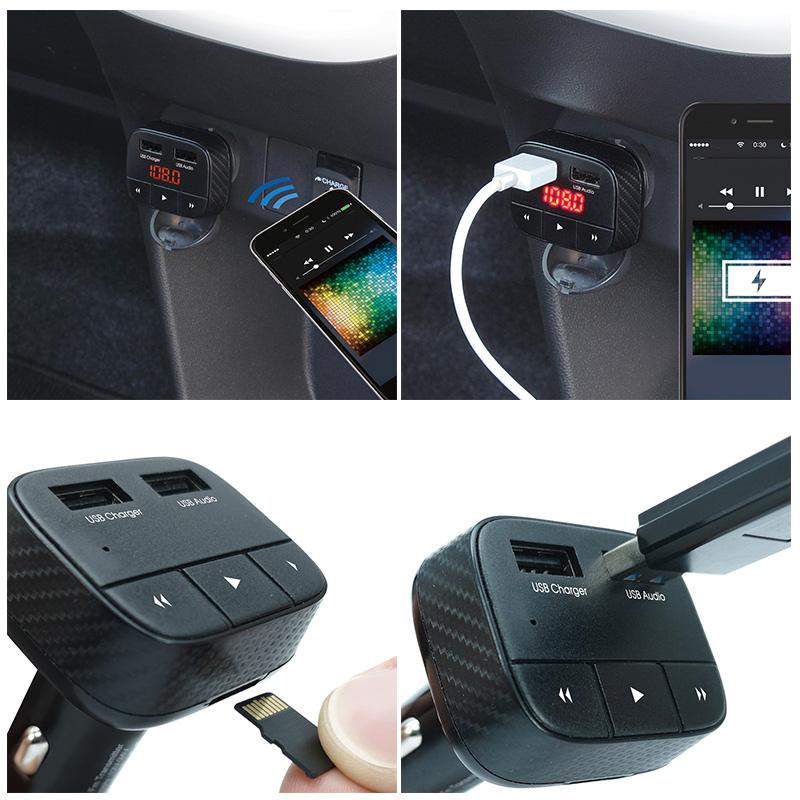 槌屋ヤック TP-219 YAC Bluetooth FMトランスミッター 4in1Compact ブラック microSDカード・USBメモリ 76.0〜108.0MHz TP219 ...