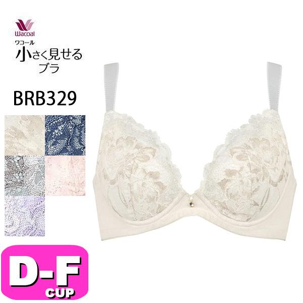 WACOAL ワコール wacoal 小さく見せるブラ BRB329 ブラジャー フルカップ 吸汗速乾 メッシュ 着やせ 着やせ効果 ムレにくい レース DEFカップ WB : インナー ...