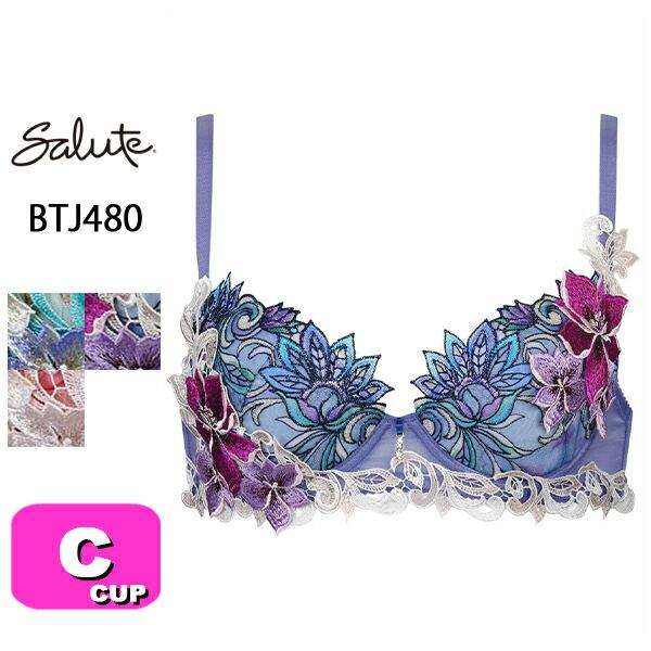 サルート salute 80 ワコール wacoal BTJ480 ブラジャー 3/4カップ プッシュアップタイプ P-UP Cカップ : インナーショップ アンジュ - 通販 - Yahoo ...
