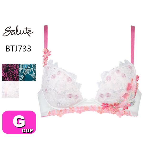ワコール wacoal サルート salute BTJ733（33シリーズ）フロントエックスプラスブラ 3/4カップブラジャー Gカップ : インナーショップ アンジュ - 通販 ...