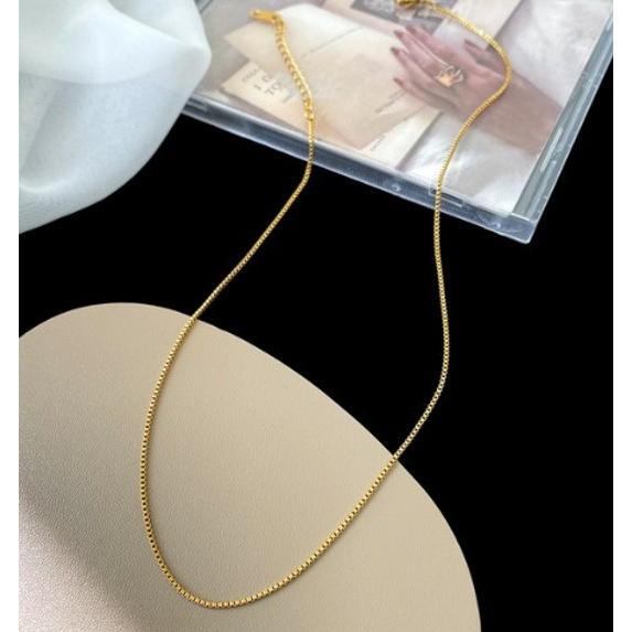 ネックレス アレルギー対応 レディース ベネチアン ステンレス 0.8mm 1mm イエローゴールド チェーン : アンジェラハーツ - 通販 - Yahoo!ショッピング