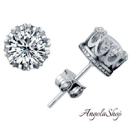 ピアス 金属アレルギー対応 つけっぱなし 18k アレルギー対応 レディース シルバー925 ティアラ スタッド : アンジェラネットピアス ...