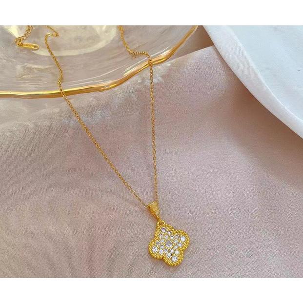 ネックレス レディース クローバー 四葉 CZダイヤモンド ステンレスチェーン 幸福のシンボル 送料無料 アンジェラYahoo店 :12344190:アンジェラ Yahoo!店 - 通販 ...