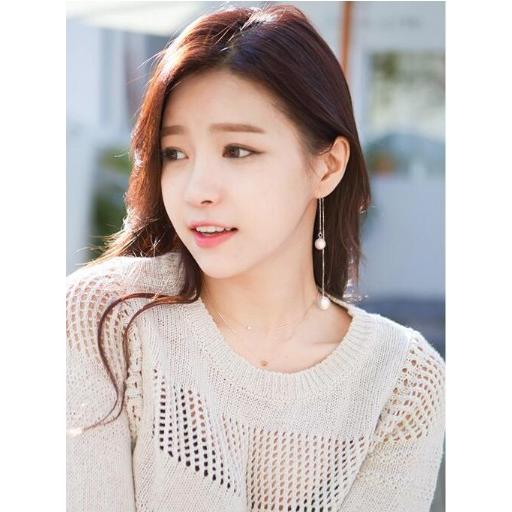 アメリカン ピアス レディース パール 2way 8mm 10mm 2個使い ベネチアンチェーンロング シルバー925 アレルギー ...