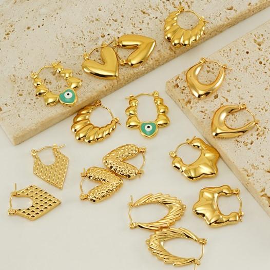 ピアス レディース フープピアス ハート リングピアス つけっぱなし 18K サージカルステンレス 両耳2個セット アレルギー対応 18金 ...