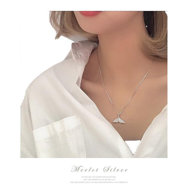ネックレス レディース SILVER 幸運 ホエール テール くじら 尾 シルバー925 ベネチアンチェーン 送料無料 :1333:アンジェラネット - 通販 - Yahoo!ショッピング