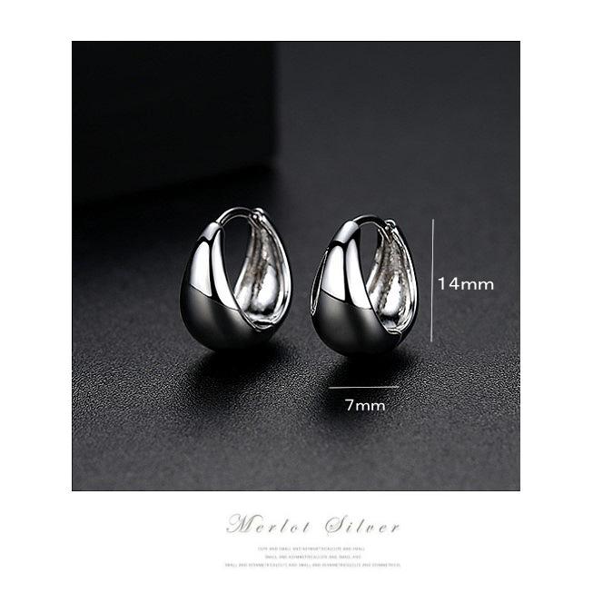 ピアス フープピアス SILVER ドロップフープ フィットピアス アレルギー対応 シルバー925 14mmリング 両耳2個セット : ハナエネット - 通販 - Yahoo!ショッピング