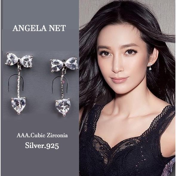 ピアス レディース AAACZダイヤモンド シルバー925 揺れる ロングピアス リボン ハートモチーフ アレルギー 送料無料 : ハナエネット - 通販 - Yahoo!ショッピング