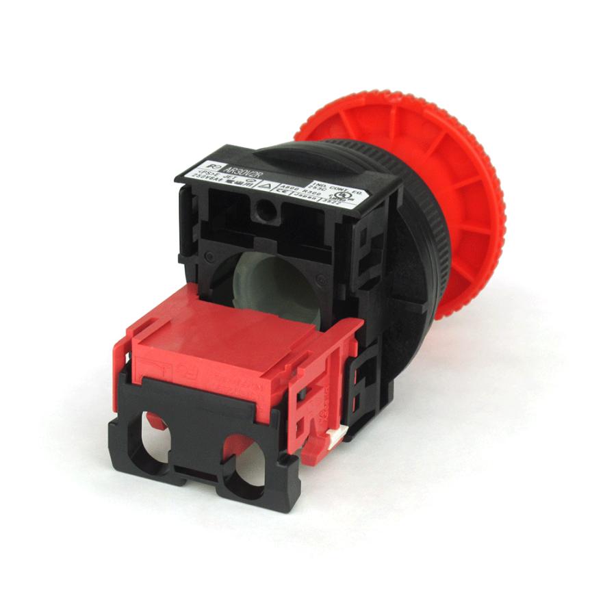 富士電機 AR30V2R-01R 非常停止用押ボタンスイッチ プッシュロック大形(φ40) (白矢印なし) (1b) (赤) NN : ANGEL HAM SHOP JAPAN - 通販 ...