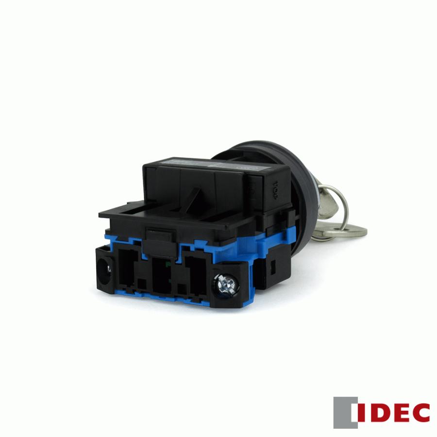 IDEC(アイデック/和泉電機) ASS2K10NB セレクタスイッチ TWSシリーズ φ25 鍵操作形 90°-2ノッチ NN ...