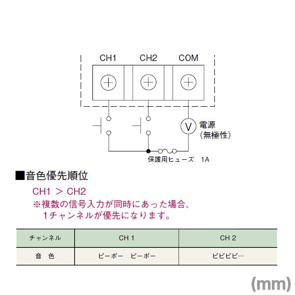 PATLITE(パトライト) BM-202H 超小型電子音報知器 (Φ30) (定格電圧:AC/DC24V) (大音量タイプ) SN ...