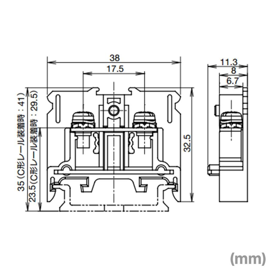 IDEC(アイデック/和泉電機) BN15MWT 端子台 セルフアップ形 21Aタイプ NN : ANGEL HAM SHOP JAPAN ...