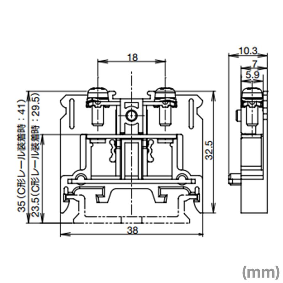 IDEC(アイデック/和泉電機) BNH10W レール式端子台 タッチダウン構造形 16Aタイプ NN : ANGEL HAM SHOP ...
