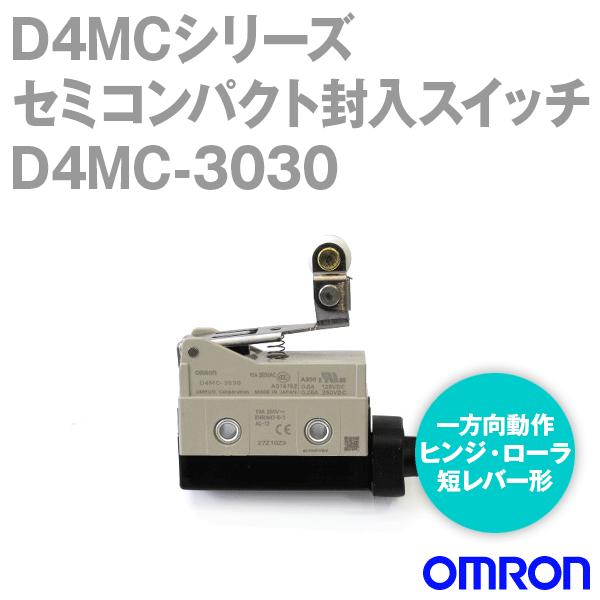 オムロン オムロン(OMRON) D4MC-3030 セミコンパクト封入スイッチD4MCシリーズ (一方向動作ヒンジ・ローラ短レバー形) NN ...