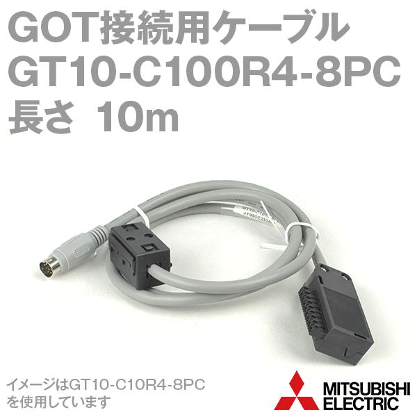 三菱電機 GT10-C100R4-8PC (RS-422ケーブル) (シーケンサCPU-GOT) (10m) NN : ANGEL HAM ...