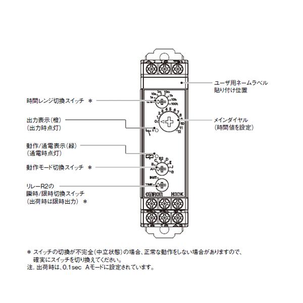 オムロン オムロン(OMRON) H3DK-S2 AC/DC24〜240V 50/60HZ ソリッドステート・タイマ NN : ANGEL HAM SHOP JAPAN - 通販 ...