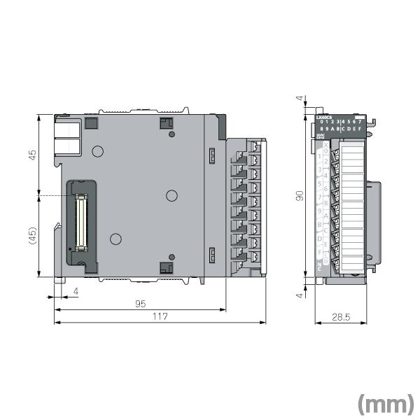 三菱電機 LX40C6 MELSEC-Lシリーズ DC入力ユニット（プラスコモン，マイナスコモン共用タイプ） NN : lx40c6 ...