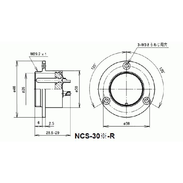 七星科学研究所 NCS-304-R(NCS304R) メタルコネクタ 30φ 4極 オス 正芯 メタコン NN : ANGEL HAM SHOP JAPAN - 通販 - Yahoo!ショッピング