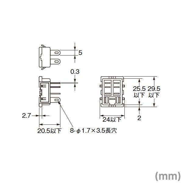 オムロン（OMRON） PT08 FOR LY 共用ソケット (1個入) NN : ANGEL HAM SHOP JAPAN - 通販 ...