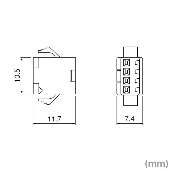 日本圧着端子製造(JST) SMP-04V-BC 1個 プラグハウジング 4極 NN : ANGEL HAM SHOP JAPAN - 通販 - Yahoo!ショッピング