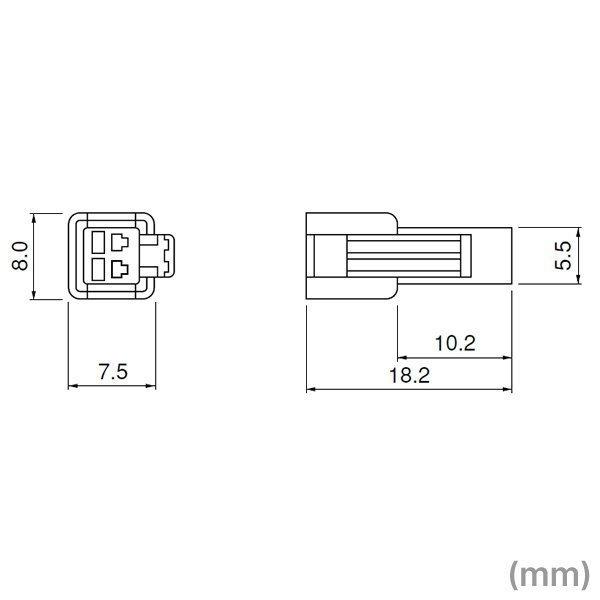 日本圧着端子製造(JST) SMR-02V-N 10個 リセプタクルハウジング 2極 NN : ANGEL HAM SHOP JAPAN - 通販 - Yahoo!ショッピング
