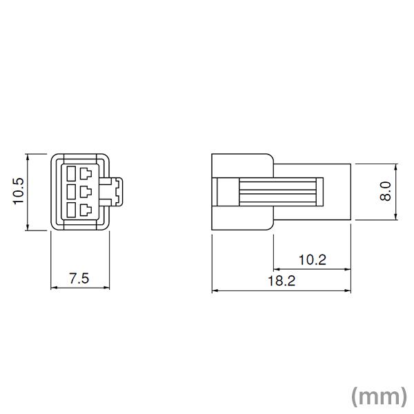 日本圧着端子製造(JST) SMR-03V-B 1個 リセプタクルハウジング 3極 NN : ANGEL HAM SHOP JAPAN - 通販 - Yahoo!ショッピング