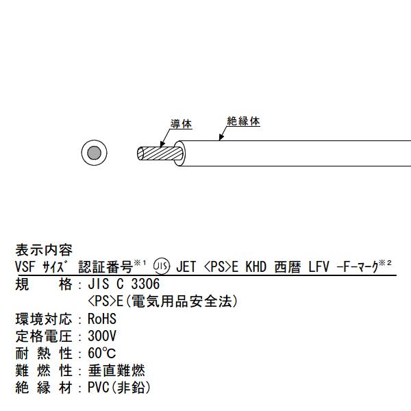 KHD VSF 1.25sqケーブル 300V耐圧 黄 単心ビニルコード 200m 1巻 NN : ANGEL HAM SHOP JAPAN - 通販 - Yahoo!ショッピング