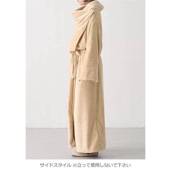 ANGELIEBE 毛布 着る毛布 ボア 防寒 マタニティ パジャマ 冬 ポケット 袖付き毛布 もこもこ 足まで 冷え対策 暖かい ごろ寝 ブランケット クッション エンジェリーベ ...