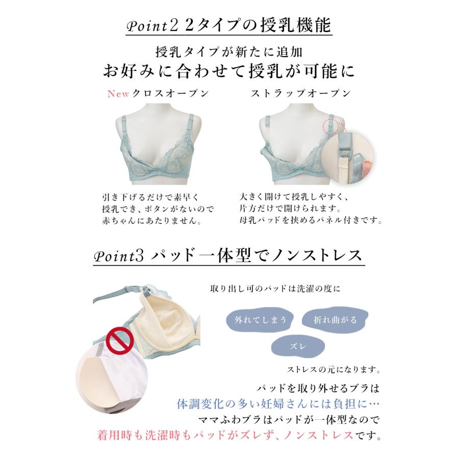 ANGELIEBE エンジェリーベ 授乳ブラ マタニティブラ 育乳 垂れ防止 ノンワイヤー ナイトブラ 可愛い 助産院 ブラジャー インナー 大きいサイズ 下着 妊婦 : 24794 ...