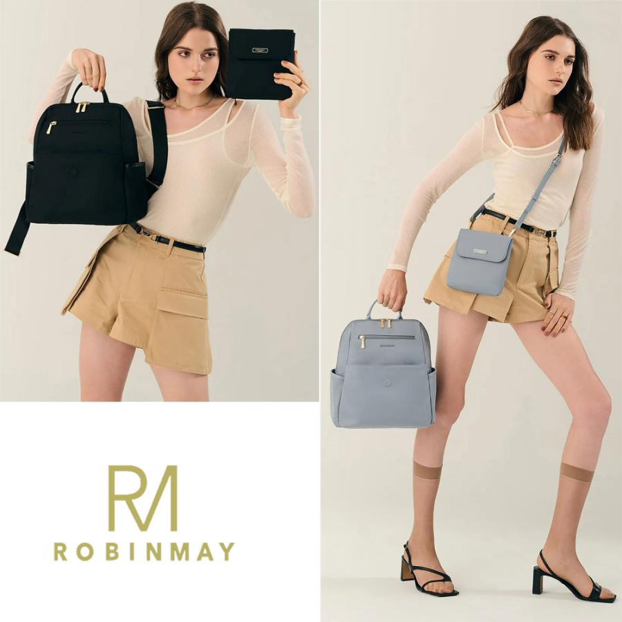 保証付 返品OK 正規品 2024 ROBINMAY ロビンメイ Z373 レディース ナイロン バックパック リュック ポーチ付き マザーズバッグ : ANGELINA - 通販 ...