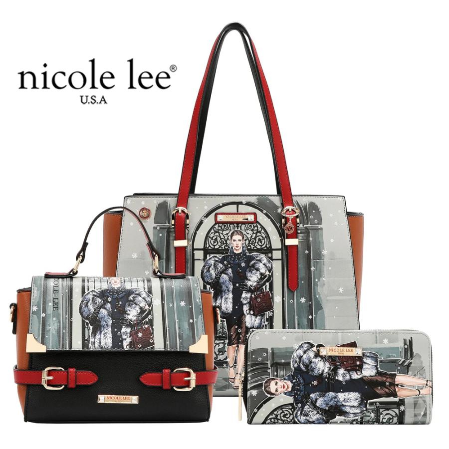 Nicole Lee（ニコールリー） 2026 数量限定 SET17464 MODA SNOWFLAKE 3点セット トートバッグ ...