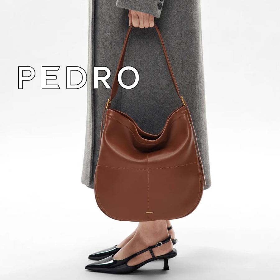 保証付 返品OK 日本 正規品 2025 日本未入荷ブランド PEDRO ペドロ PW2-35060020 ロゴ Seren Hobo Bag ...
