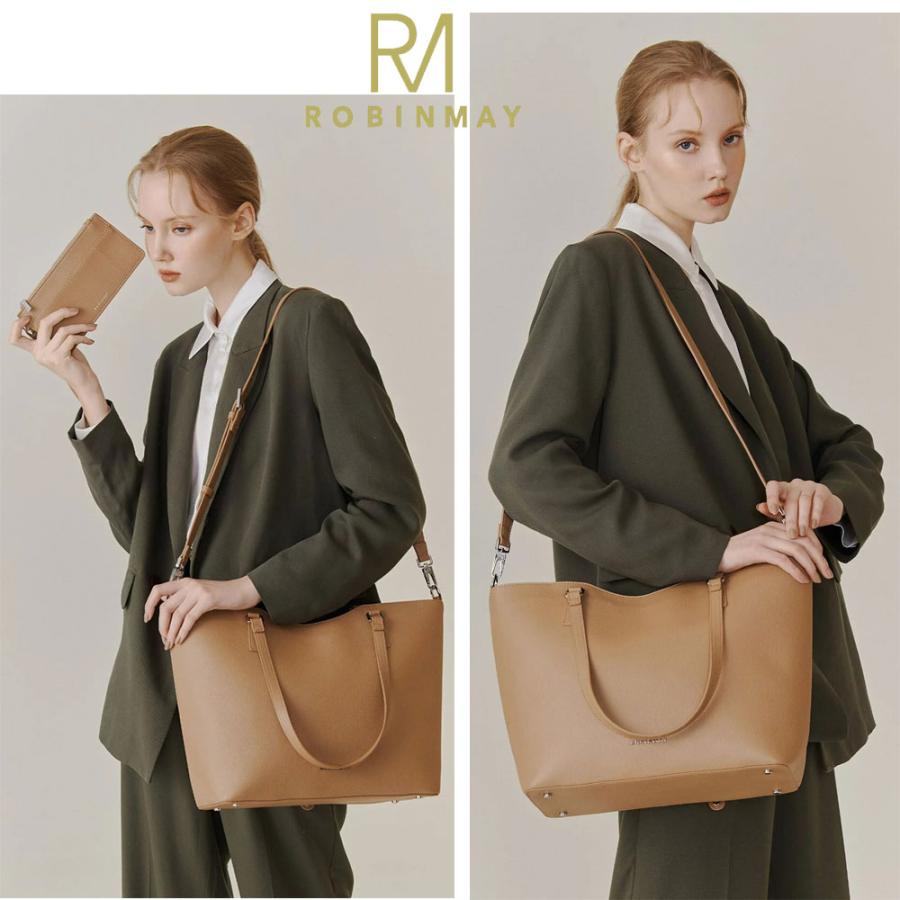 保証付 返品OK 正規品取扱店 2025 ROBINMAY ロビンメイ B167 Auer Tote Bag レディース トートバッグ 大きめ A4 ショルダー ポーチ付き 大容量 春夏秋冬 ...