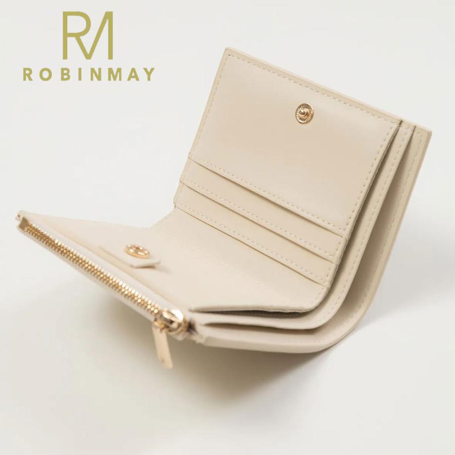 保証付 返品OK 正規品 2025 ROBINMAY ロビンメイ L040 柏金薄真皮短夾