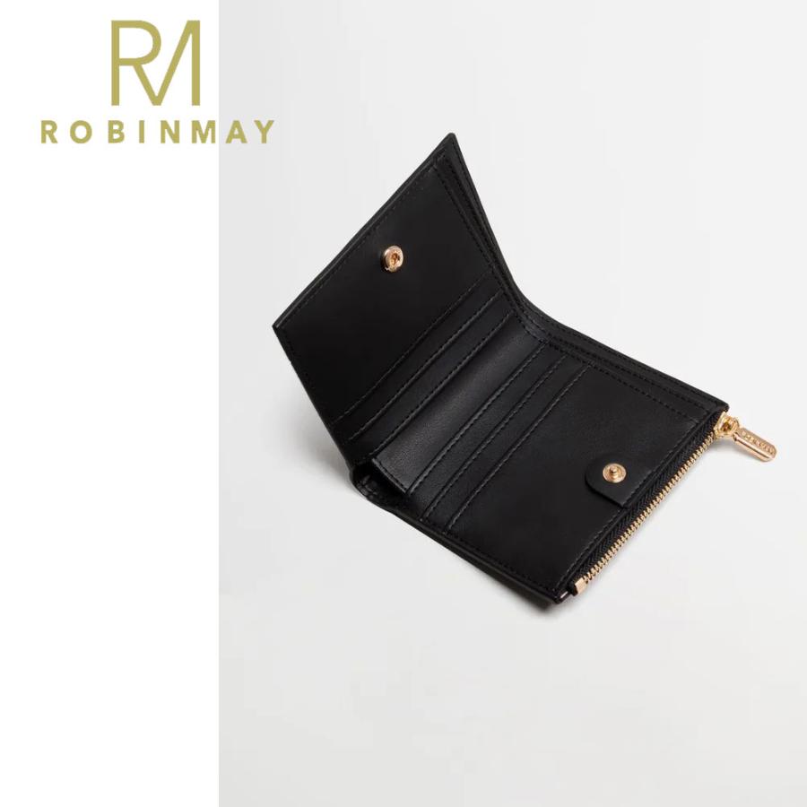 保証付 返品OK 正規品 2025 ROBINMAY ロビンメイ L040 柏金薄真皮短夾