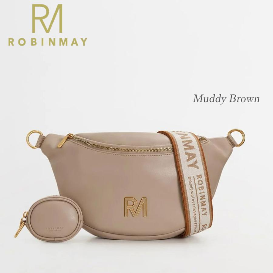 保証付 返品OK 正規品取扱店 2024 ROBINMAY ロビンメイ I038 L レディース RMロゴ ジャガードロゴショルダー ナナメ掛けショルダー サコッシュ ソルベカラー ...