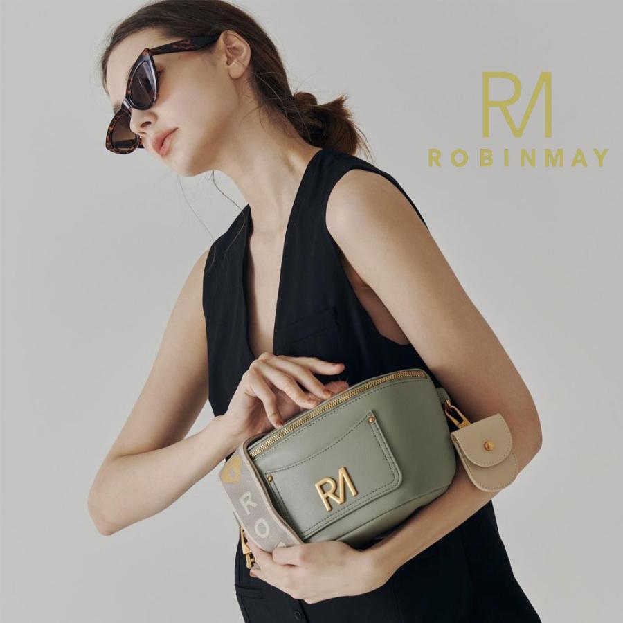 保証付 返品OK 正規品 2025 ROBINMAY ロビンメイ I033 レディース RMロゴ ジャガードロゴ刺繍ショルダー ナナメショルダー サコッシュ ボディバッグ : ANGELINA ...