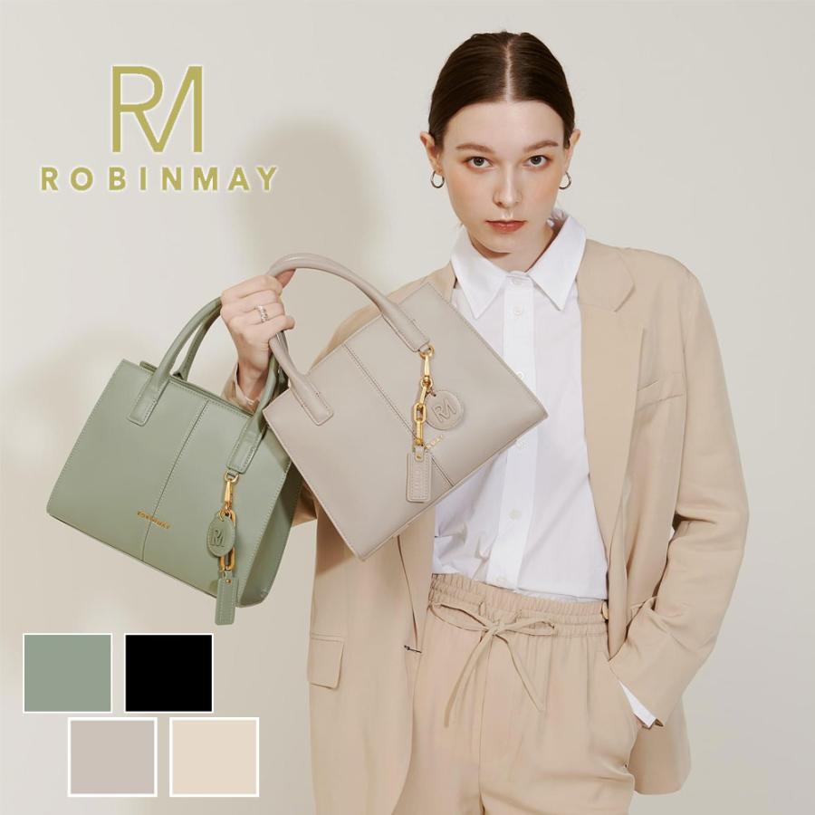 保証付 返品OK 正規品 2024 ROBINMAY ロビンメイ WB044 レディース RMロゴ レトロ風 トートバック 2WAY 肩掛け ビーガンレザー ヴィーガン 人気 ...