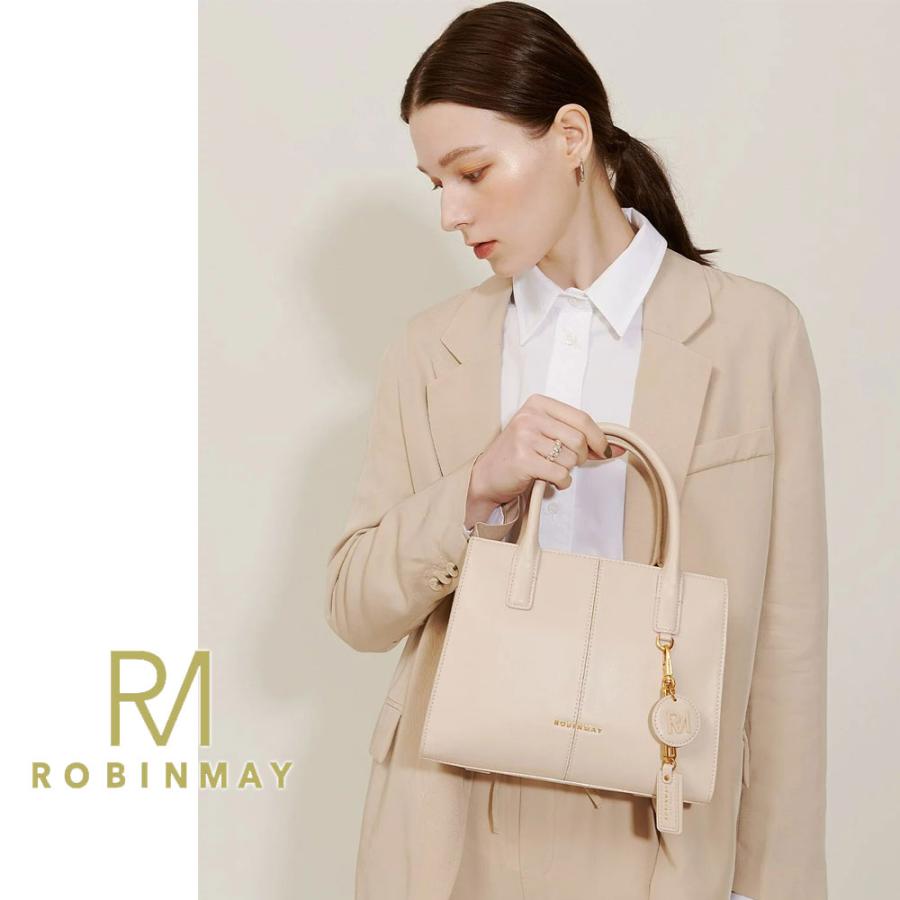 保証付 返品OK 正規品 2024 ROBINMAY ロビンメイ WB044 レディース RMロゴ レトロ風 トートバック 2WAY 肩掛け ビーガンレザー ヴィーガン 人気 ...