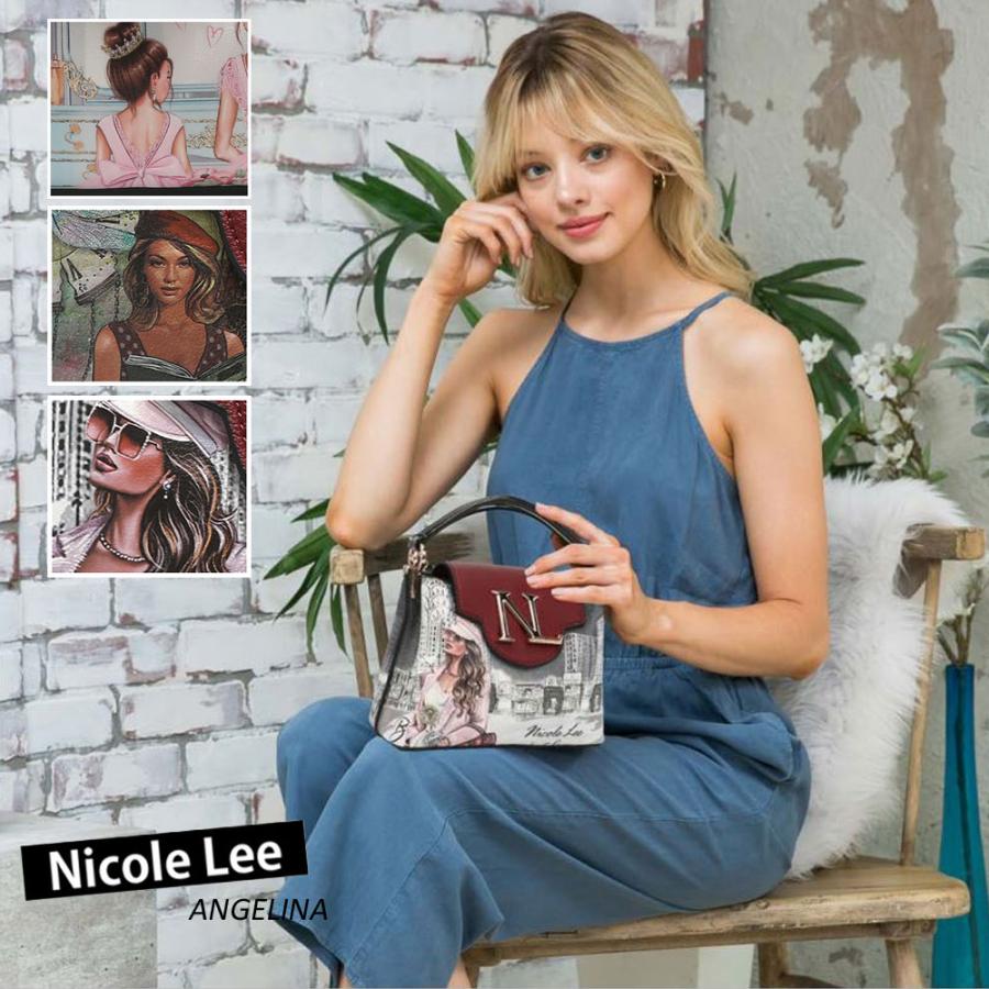 Nicole Lee 数量限定 NICOLE LEE ニコールリー PRT16421 レディース ミニバッグ ショルダー 小さめ ビーガン ...