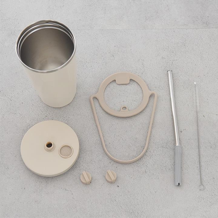 tote ストロー付 保冷タンブラー 蓋付 専用シリコンホルダー付き 570ml／トート : アンジェ インテリア雑貨 - 通販 - Yahoo!ショッピング