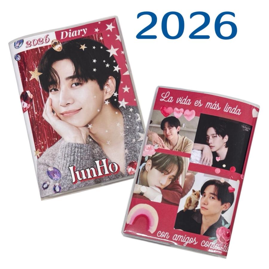 ジュノ 2PM 2026 ダイアリー 手帳 A6サイズ カレンダー 韓流 グッズ fx058-34 : アンジーソウル - 通販 - Yahoo!ショッピング