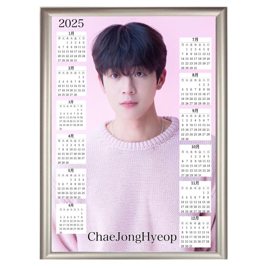 チェジョンヒョプ 2025 A4 フォトフレーム付き 壁掛け カレンダー 韓流 グッズ fx297-15 : アンジーソウル - 通販 - Yahoo!ショッピング