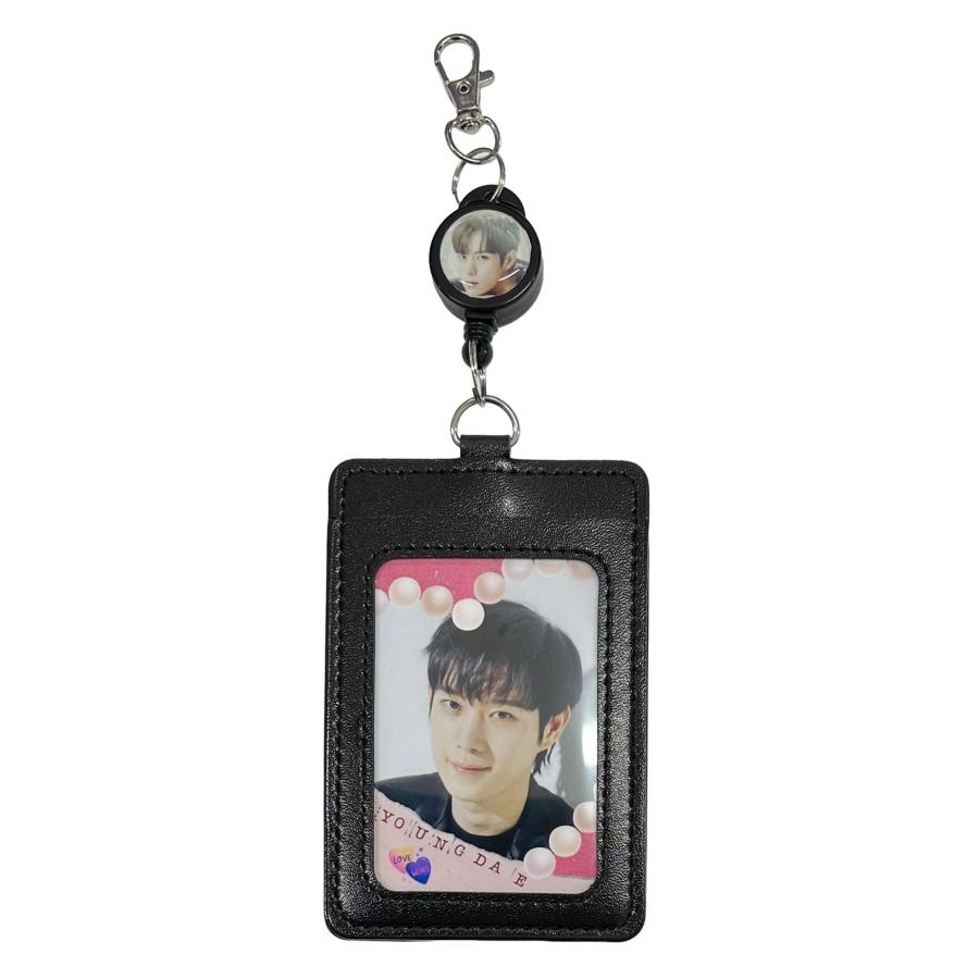 キムヨンデ 写真入り リール付き パスケース IC カードケース 伸びる 伸縮 韓流 グッズ nc050-1 : アンジーソウル - 通販 - Yahoo!ショッピング
