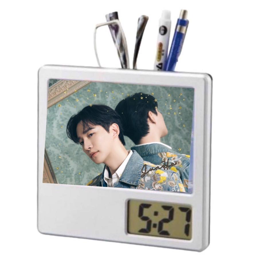 ジュノ 2PM 写真入り ペン立て付き 置き時計 時計 フォトフレーム 韓流 グッズ ph038-18 : ph038-18 : アンジーソウル - 通販 - Yahoo!ショッピング